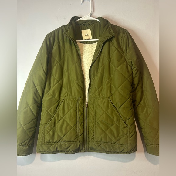 Thread & Supply | Jackets & Coats | Thread Supply Green Quilted Puffer ...